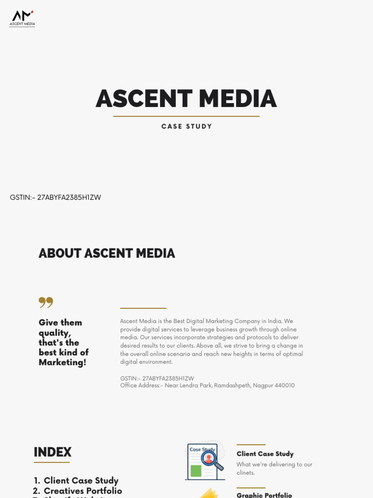 Case Study - Ascent Media | PDF | Return On Investment | Marketing