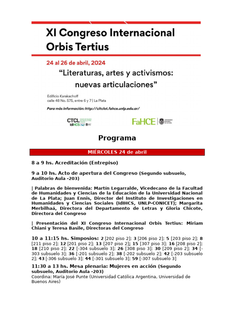 Orbis Tertius - Programageneral | PDF