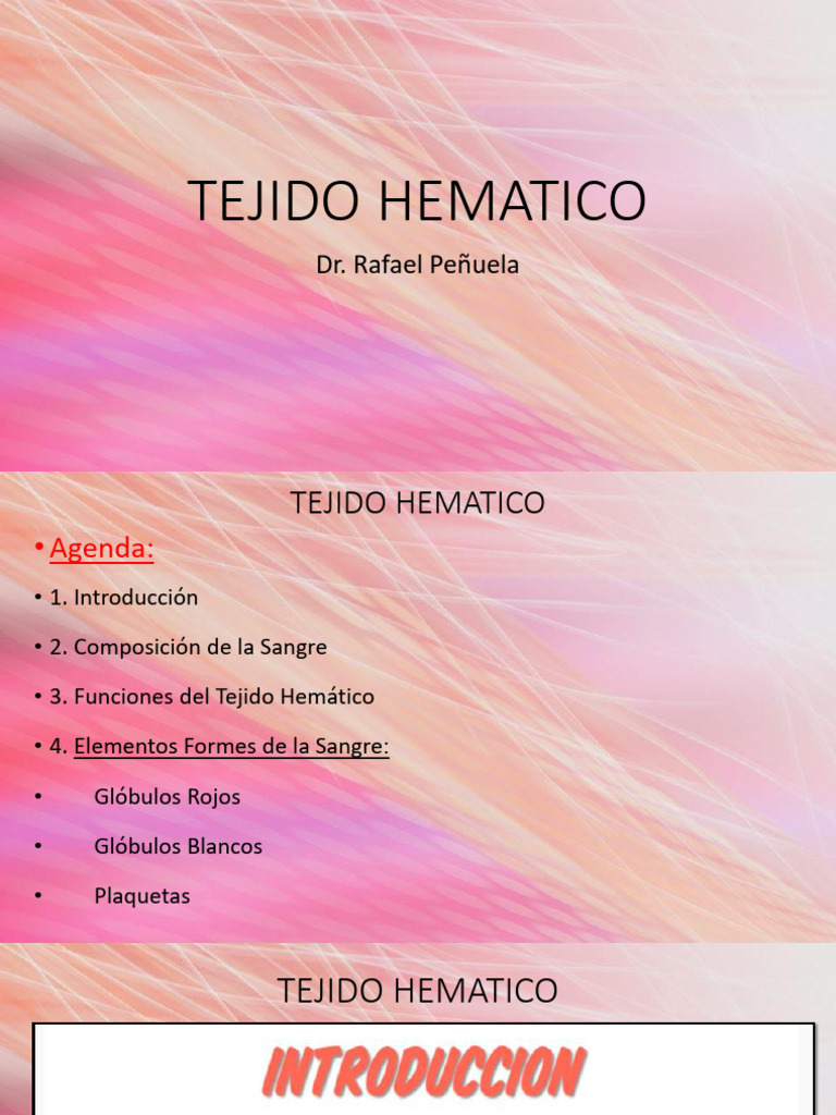 Tejido Hematico | PDF | Leucocito | Sangre
