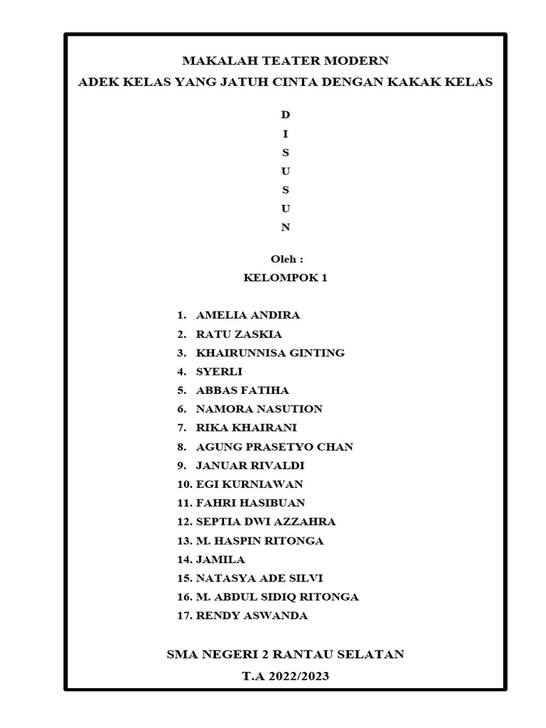 Makalah Teater Modern | PDF