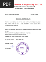Civil Engineer Experience Certificate Format 1 | PDF