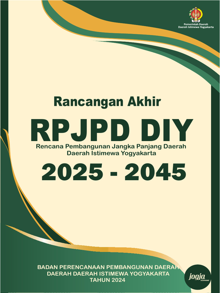 Rancangan Akhir RPJPD Diy - Cetakbapemperda | PDF | Teknologi & Rekayasa