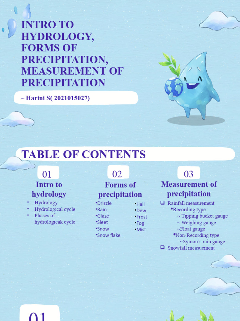 Hydrology Assignment Moving Ppt-1 | PDF | Precipitation | Water Cycle