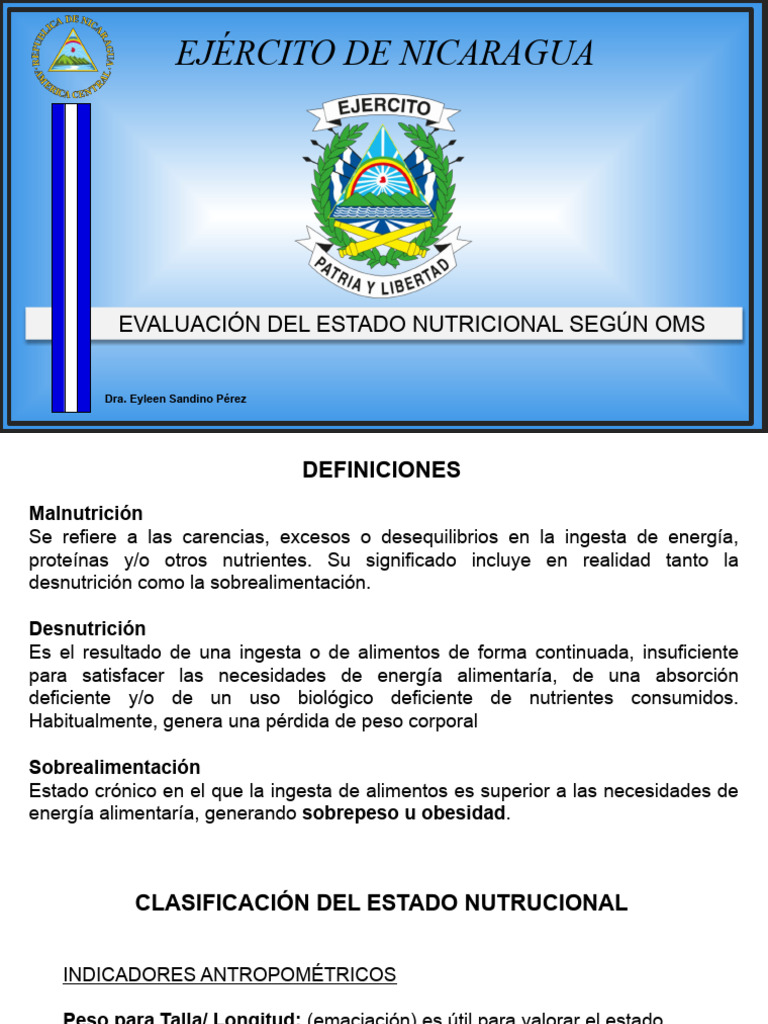 Evaluacion Del Estado Nutricional | PDF | Desnutrición | Nutrición