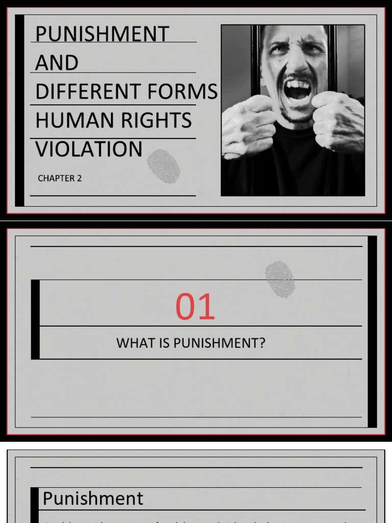 Chapter 2 Punishment and Diffrence Forms of Human Rights Violation | PDF | Punishments | Crimes