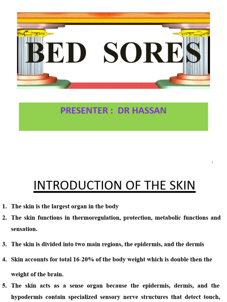 Bed Sores | PDF | Medical Specialties | Diseases And Disorders
