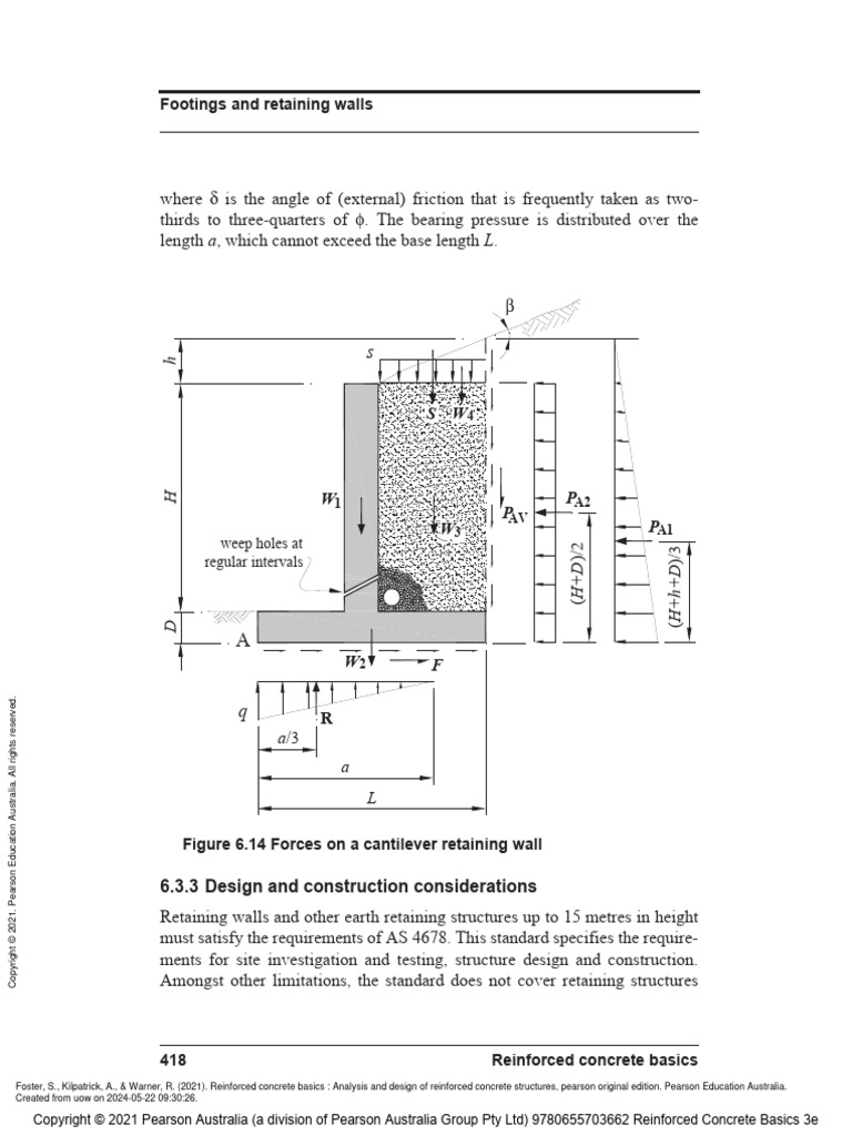 Reinforced Concrete Basics Analysis and Design of ... - (CHAPTER 6 ...
