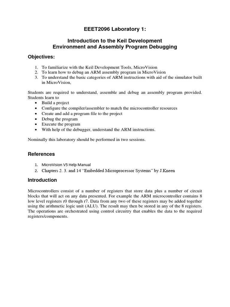 Lab 1 - Start - Assembly | PDF | Assembly Language | Computer Program Lab 1 - Start - Assembly | PDF | Assembly Language | Computer Program