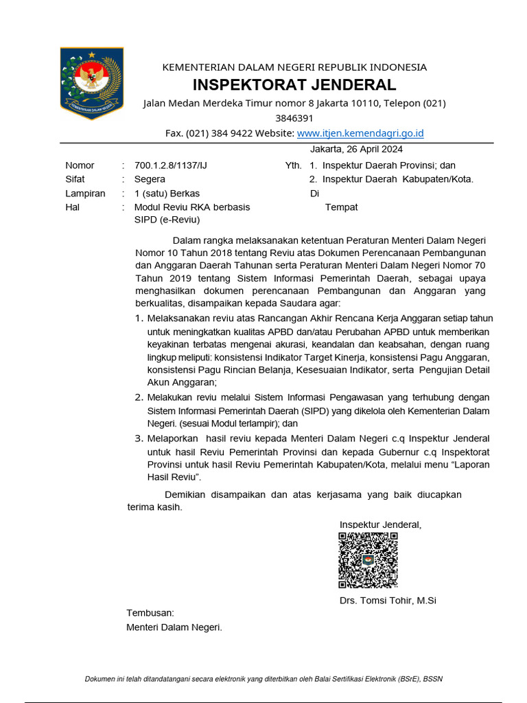 Modul Aplikasi E-Reviu RKA SIPD | PDF