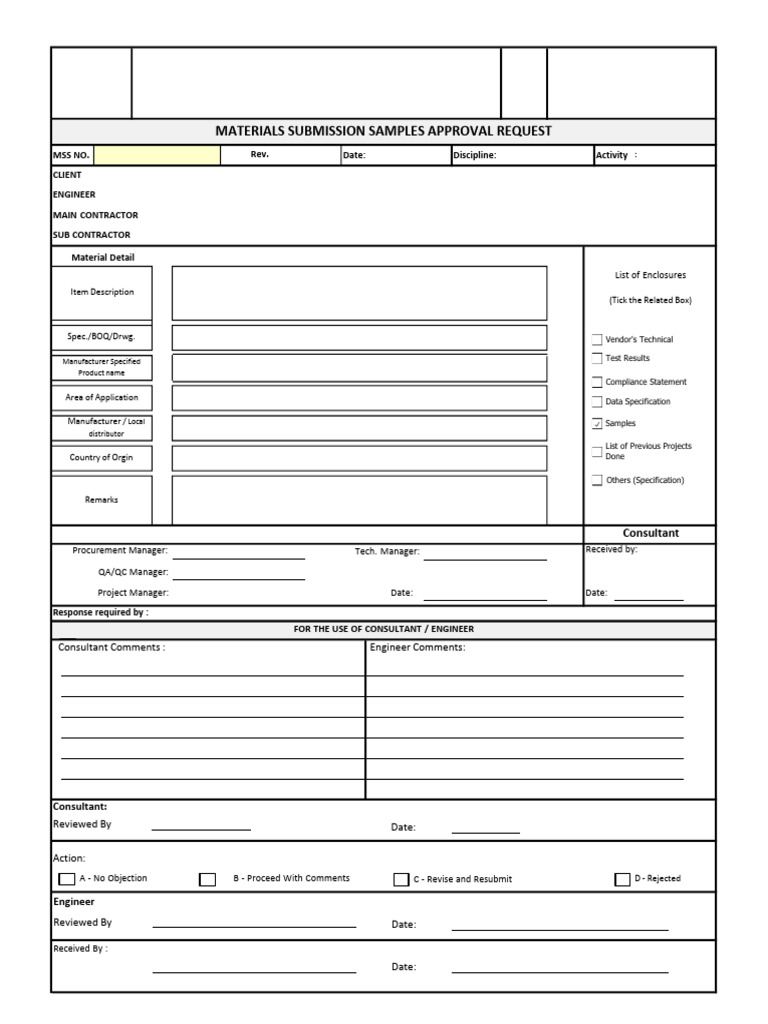 MSS Form | Download Free PDF | Specification (Technical Standard ...