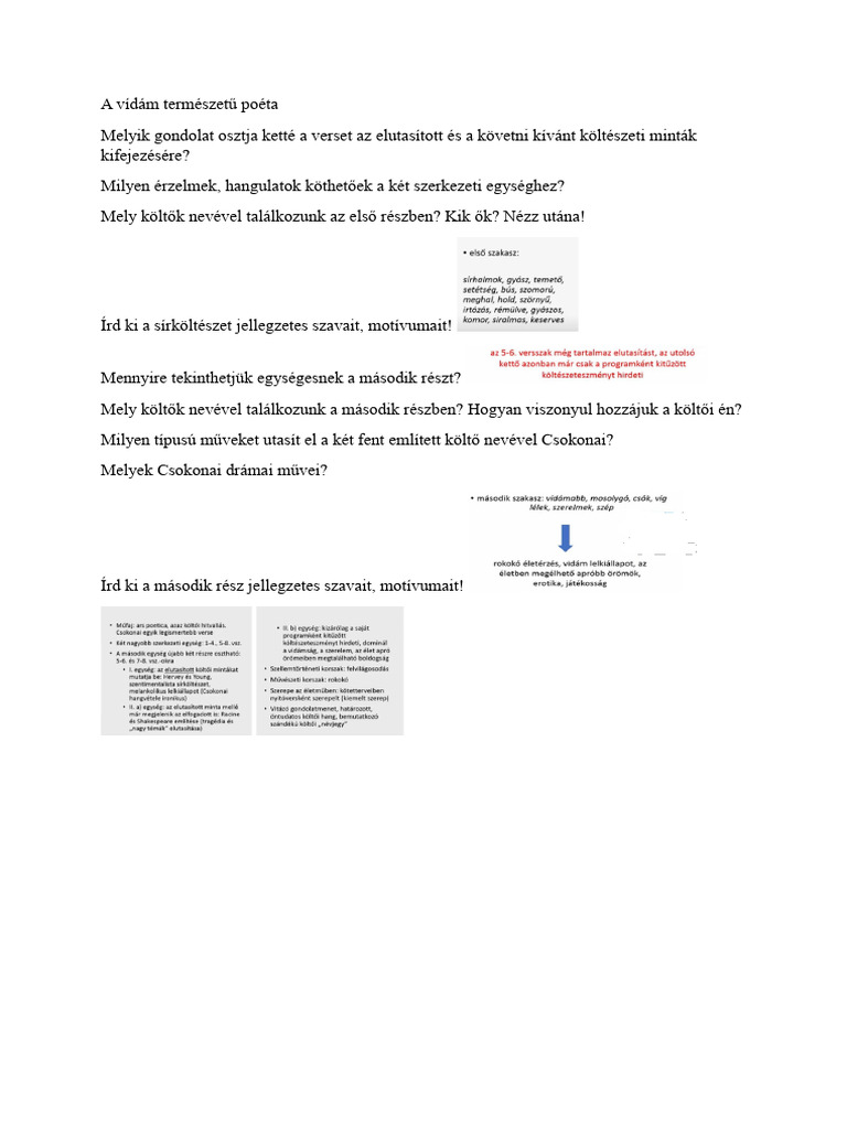 A Vídám Természetű Poéta | PDF