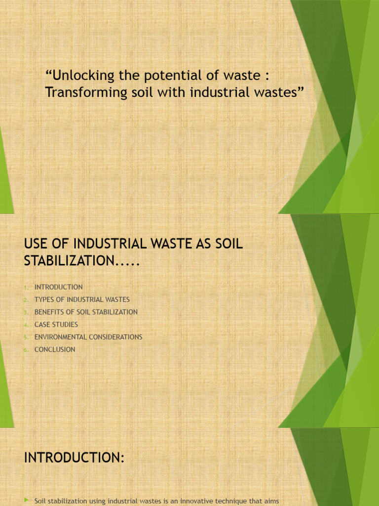 Unlocking The Potential of Waste | Download Free PDF | Cement | Soil Unlocking The Potential of Waste | Download Free PDF | Cement | Soil
