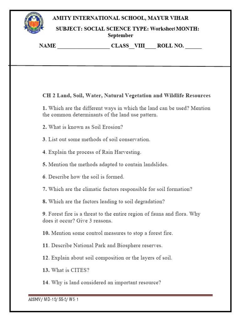 LAND,SOIL.ASSIGNMENT | PDF
