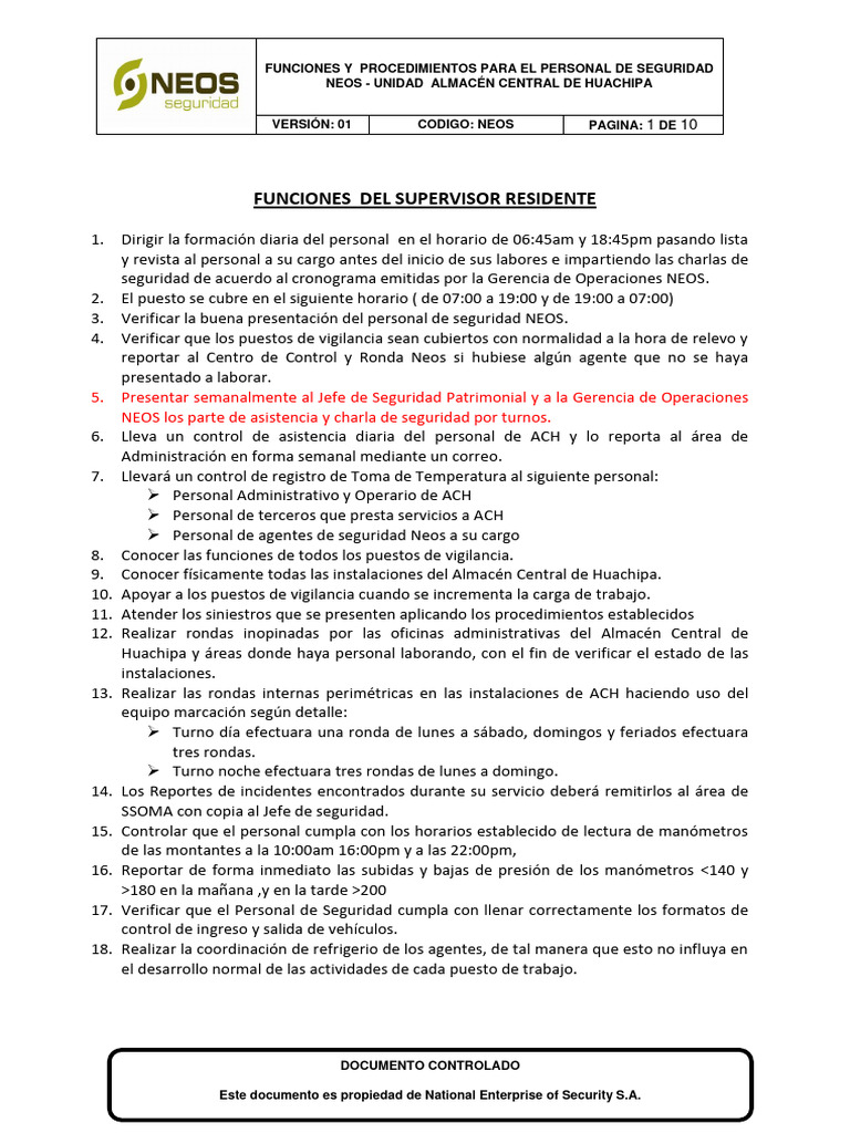 Funciones del Operador de CCTV | PDF | Circuito cerrado de televisión | Vigilancia