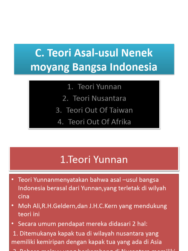 Asal - Usul Bangsa Indonesia | PDF