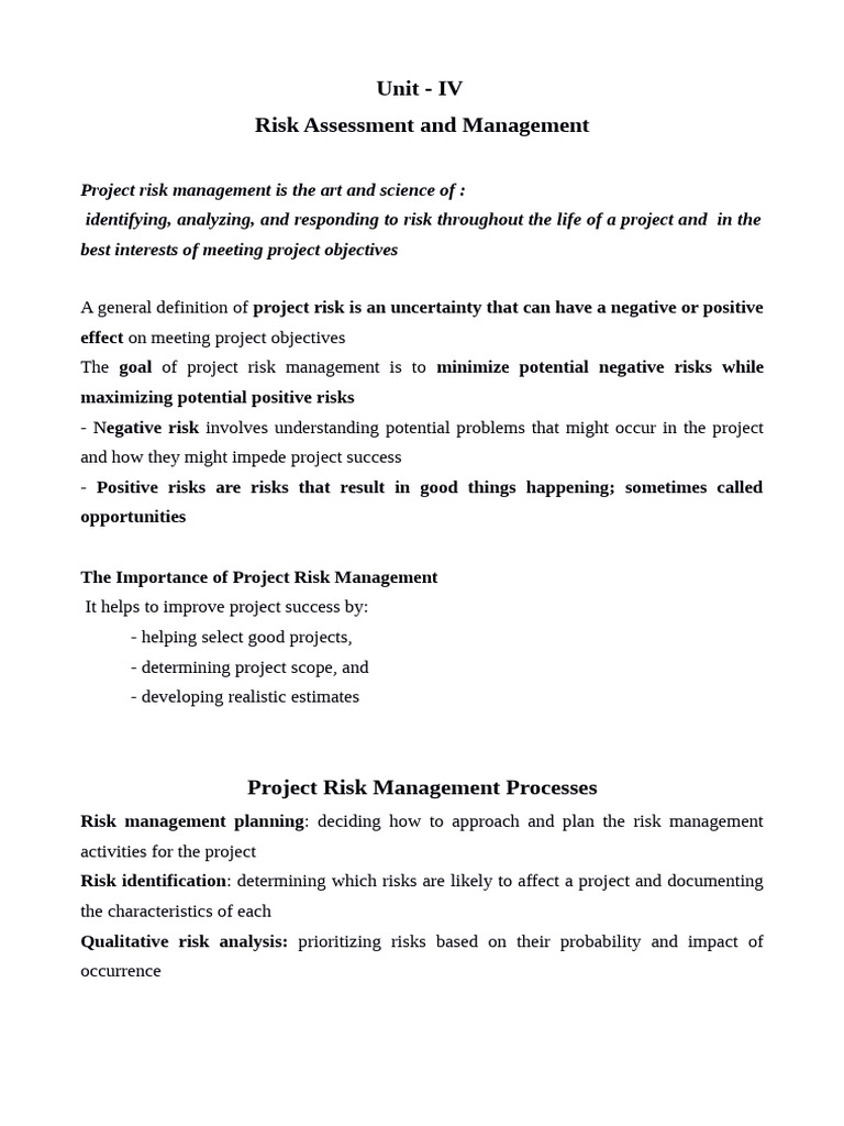 Risk Assessment and Management | PDF | Risk | Risk Management