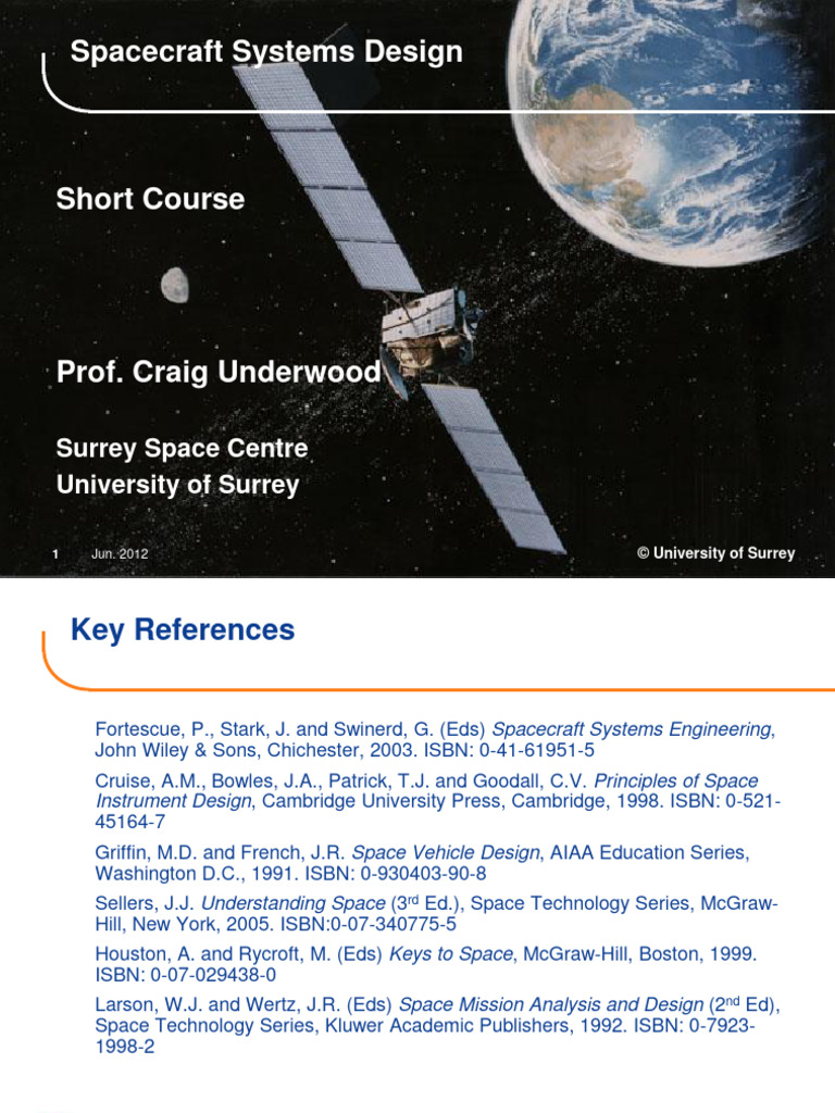 Spacecraft Systems Design Course | PDF | Rocket | Launch Vehicle