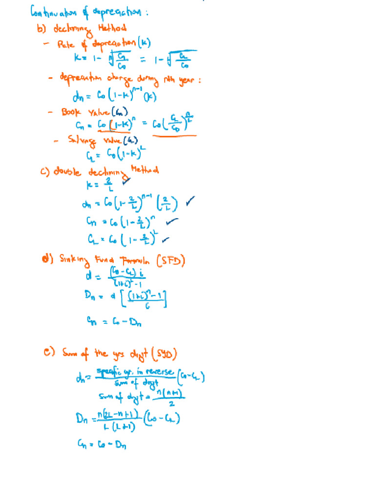 Depreciation Formula | PDF