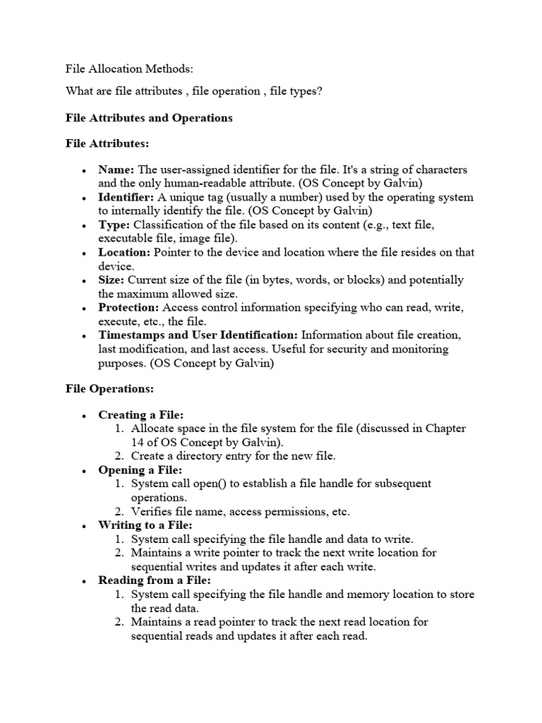 File Allocation Methods | PDF | Computer File | File System File Allocation Methods | PDF | Computer File | File System