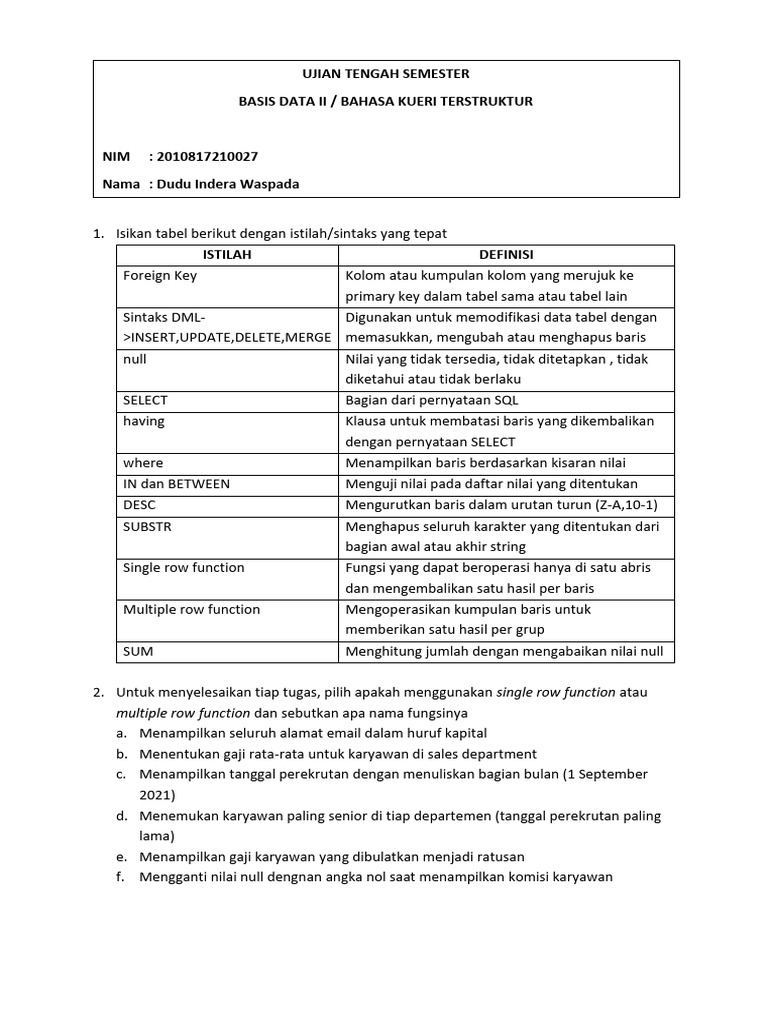 Uts 2010817210027 Dudu Indera Waspada | PDF