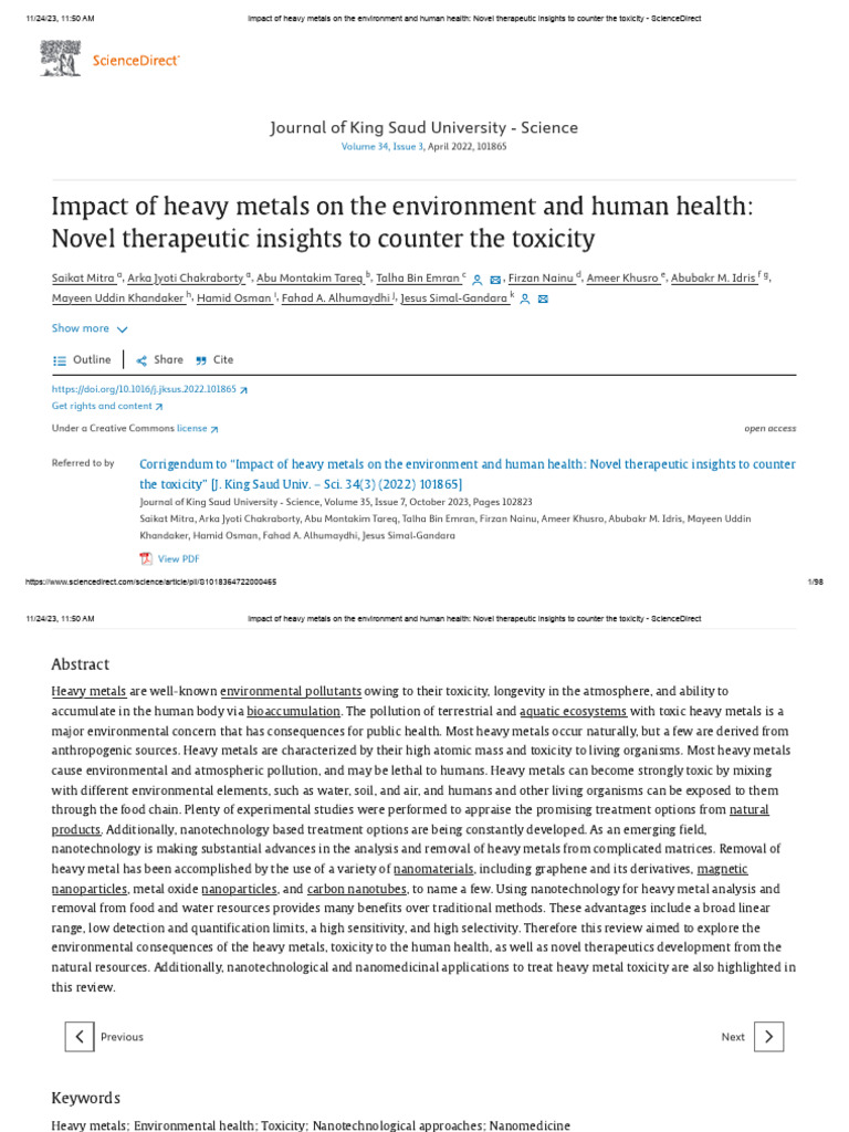 Diagram of Heavy Metal | PDF | Mutagen | Apoptosis