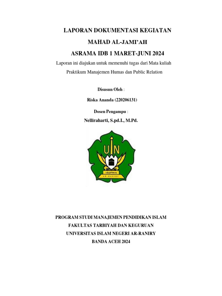 Laporan Dokumentasi Kegiatan | PDF