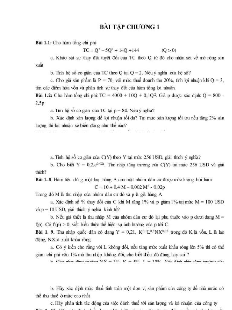 Bai Tap On Tap TCC | PDF