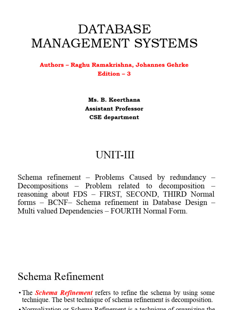 DBMS Unit 3 | PDF | Data Management Software | Software Design