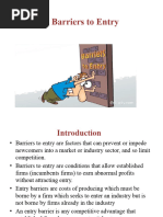 Barriers To Entry and Exit | PDF | Monopoly | Perfect Competition
