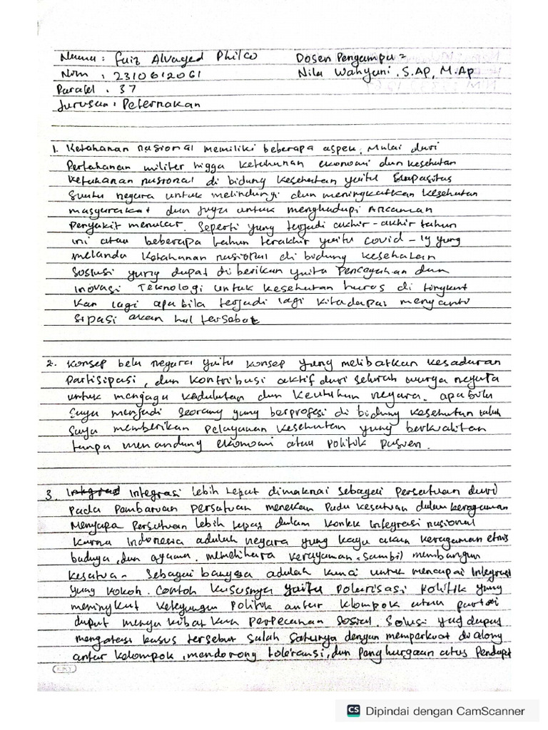 Uts KWN Paralel 37 - Faiz Alvayed Philco - 2310612061 | PDF