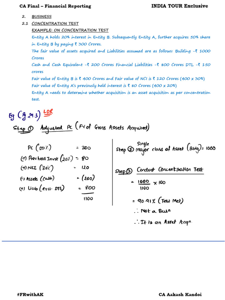 IND AS 103 - Must Do Important Questions Alongwith Solution | Download ...