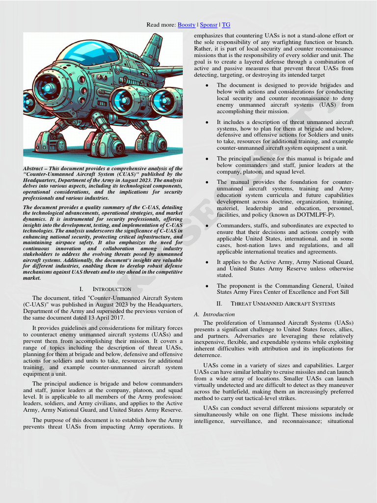 Aircraft (En) Counter-Unmanned Aircraft System (C-UAS) | PDF | Unmanned ...