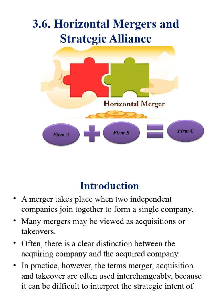 Understanding Horizontal Mergers | PDF | Mergers And Acquisitions ...