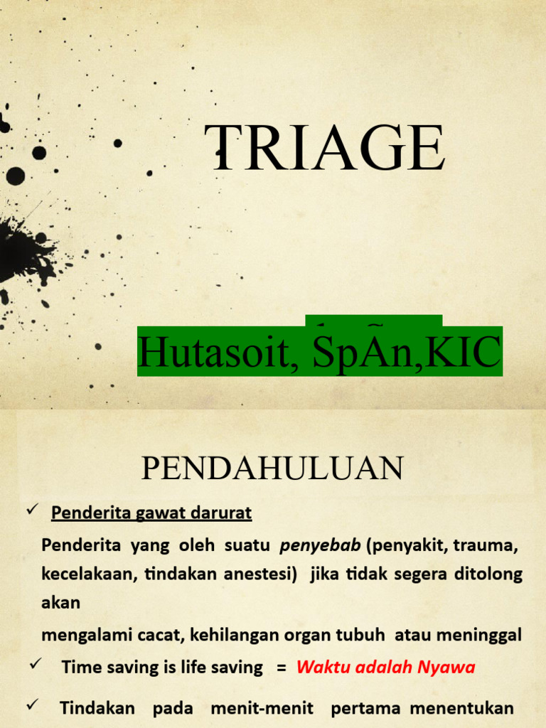 TRIASE - KEL - 1.pptx 4 | PDF