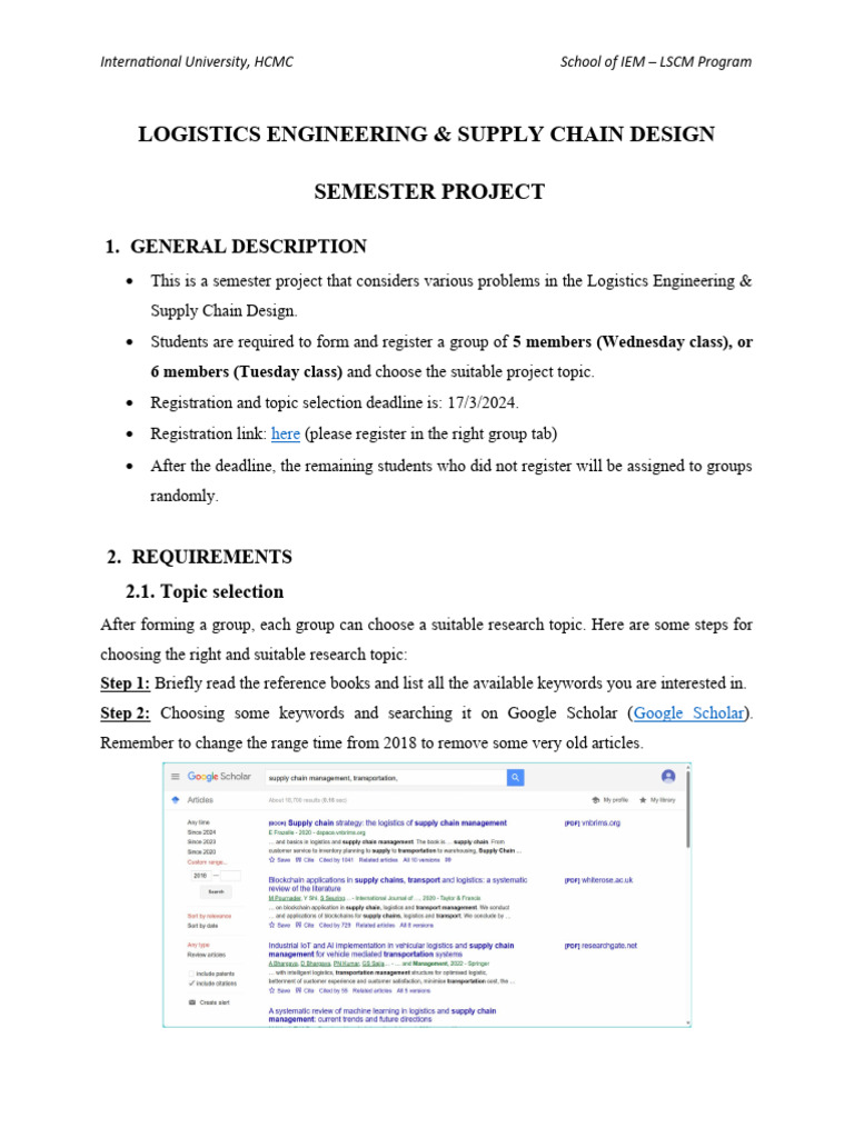 SCD - Semester Project Requirements | PDF | Cognition | Science