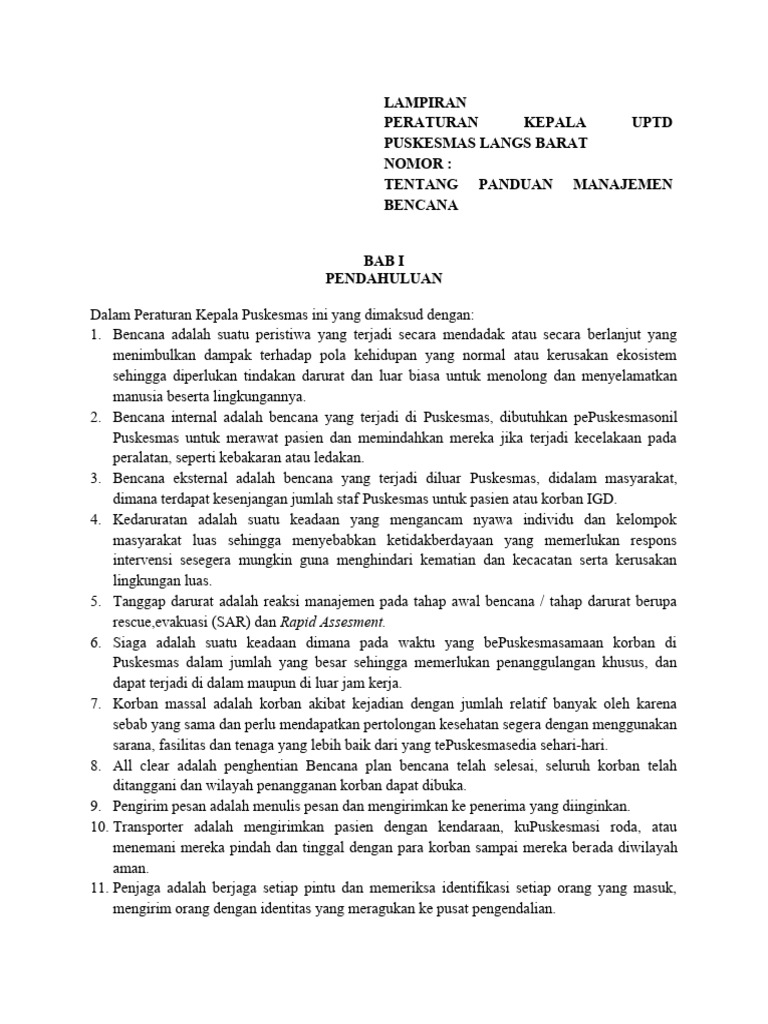 Panduan Bencana | PDF