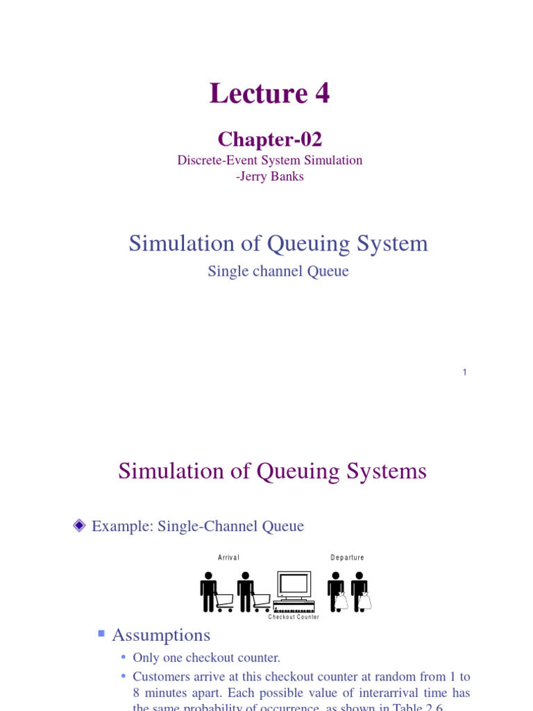 Lecture 4 - Single channel Queue 2 (Edited) | Download Free PDF | Applied Mathematics