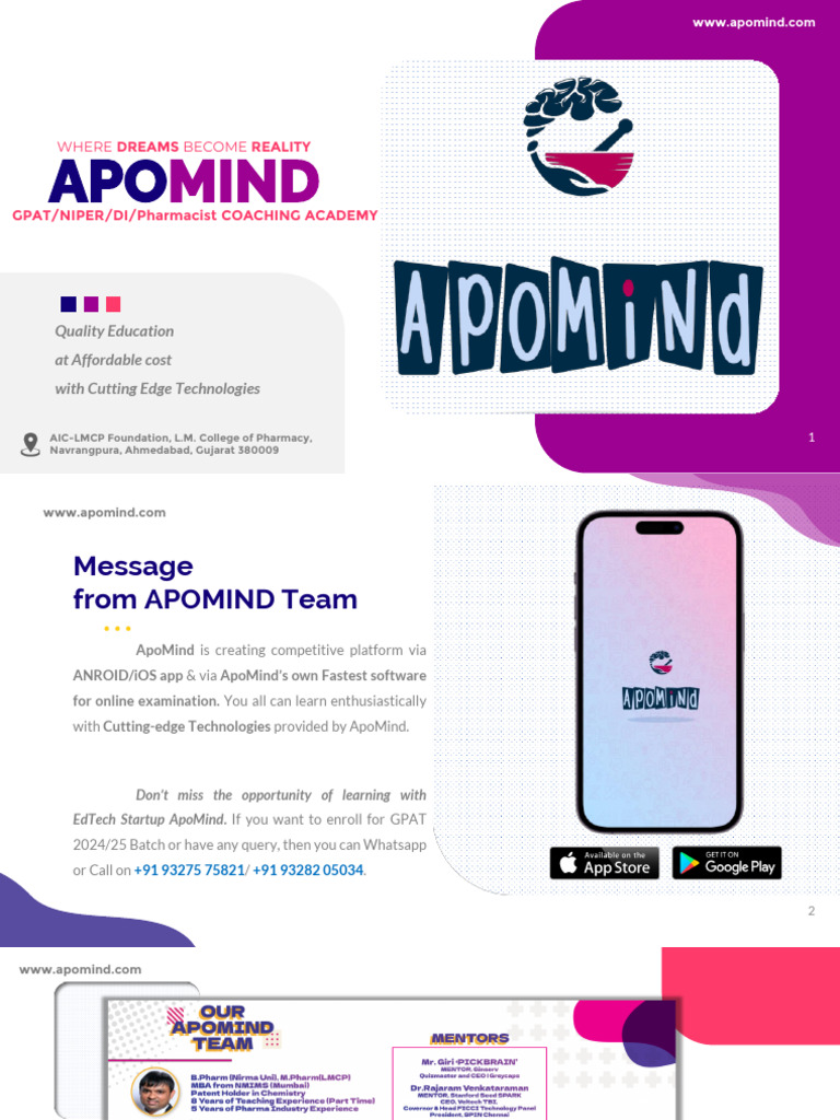 Apomind at a Glance | PDF | Mobile Software | Computing