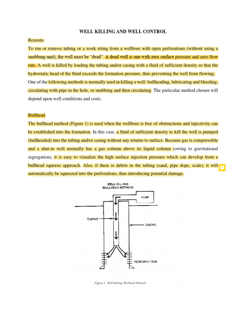 Well Killing Techniques and Methods | PDF | Blowout (Well Drilling) | Pump