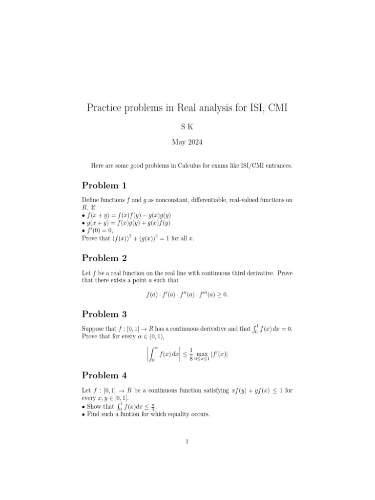 Isi Calculus-1 | PDF | Function (Mathematics) | Derivative
