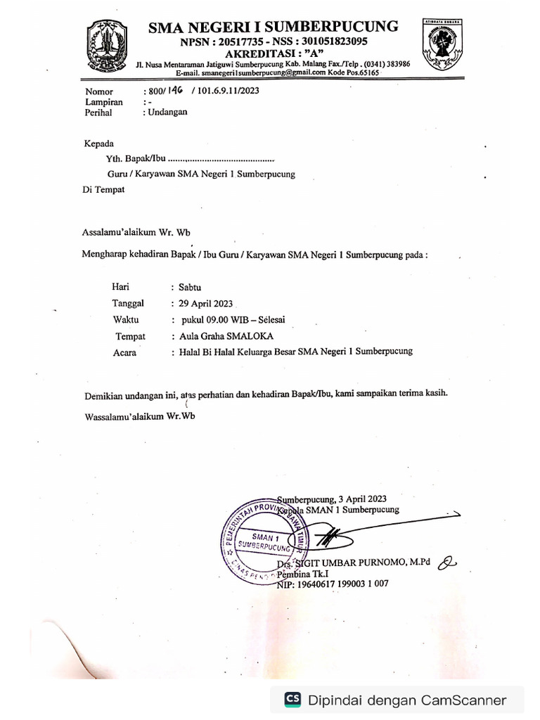 Undangan Halbi | PDF