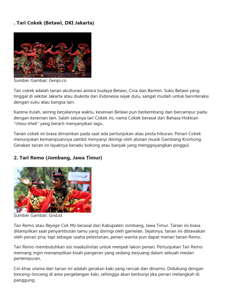 Tari tradisional | PDF
