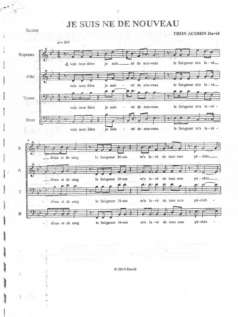 Je Suis Né de Nouveau | PDF