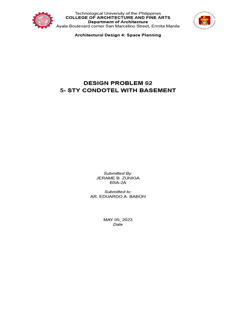 5-Story Condotel Space Planning | PDF