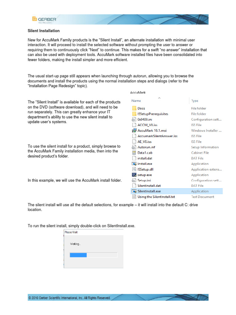 Gerber Instalar-Silent | Download Free PDF | Installation (Computer Programs) | Computer File