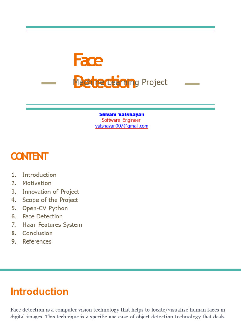 Face Detection | PDF | Image | Computing