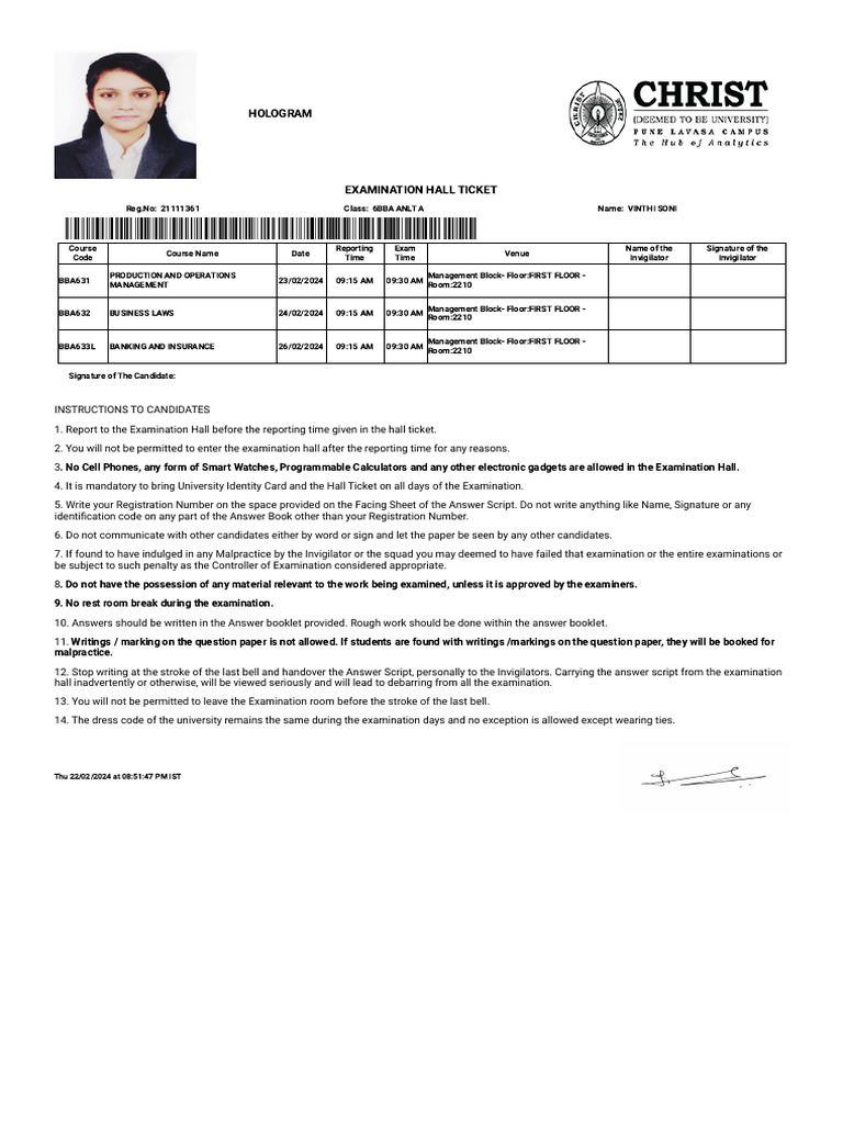 KP - Christuniversity.in KnowledgePro StudentLoginNewAction - Do Method ...