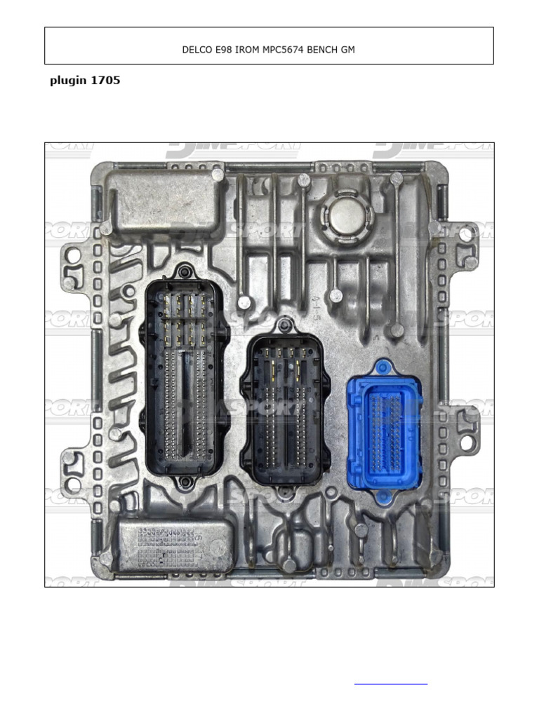 DELCO E98 IROM MPC5674 Bench Guide | PDF