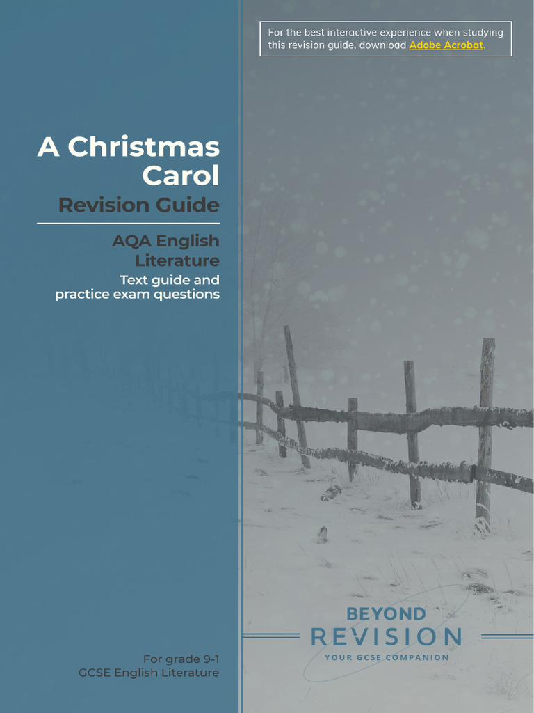 A Christmas Carol Revision Guide | PDF | Ebenezer Scrooge | A Christmas ...