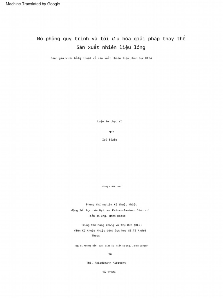 Process Simulation and Optimization of Alternative | PDF